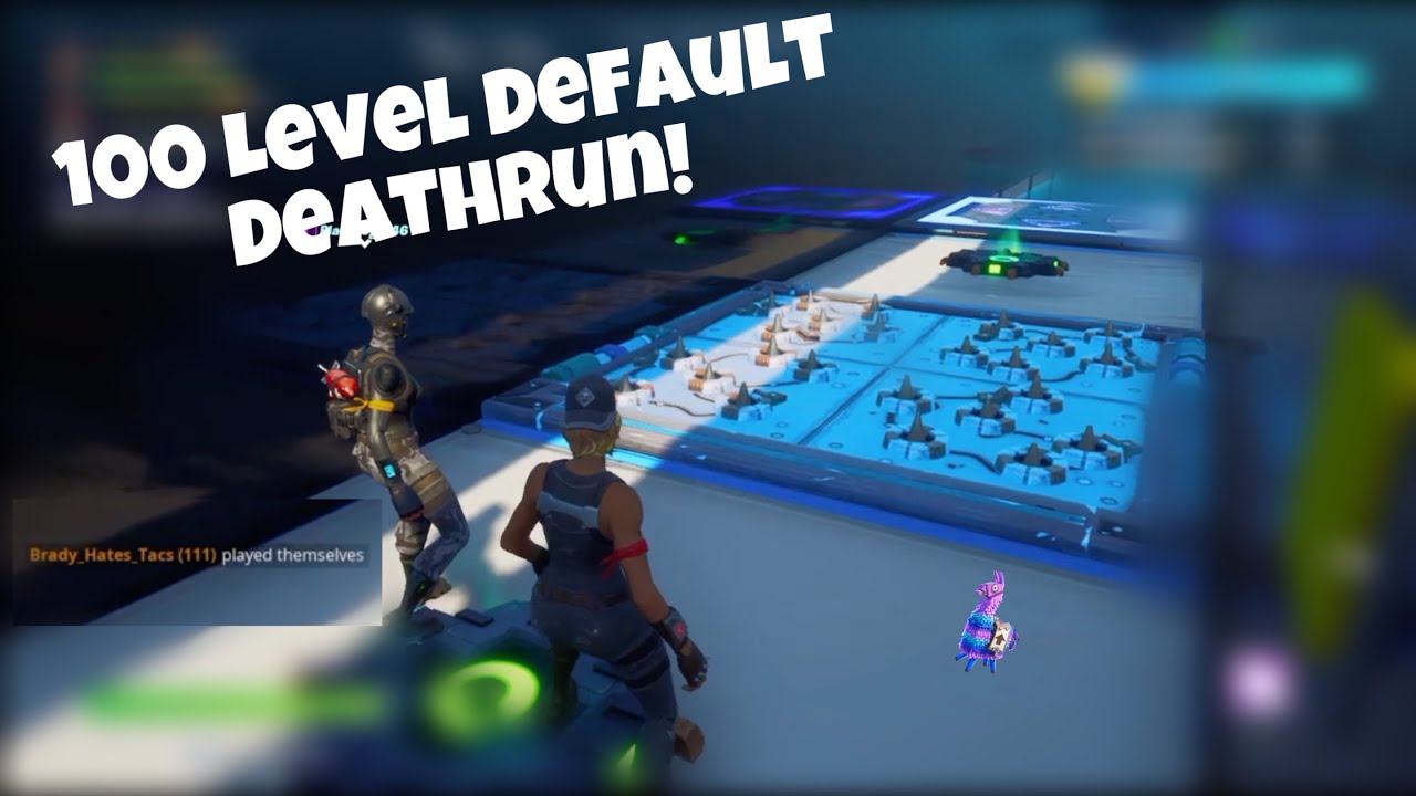 100 Level Default Deathrun! - YouTube