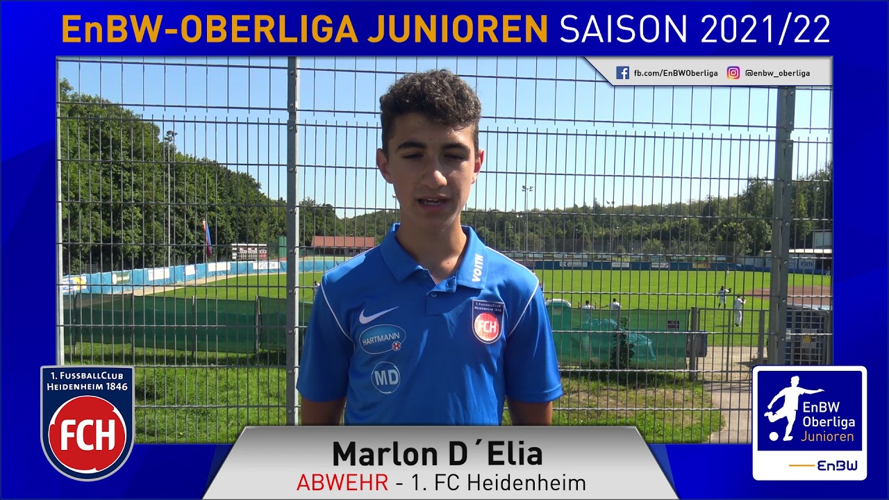 EnBW-Oberliga - 1. FC Heidenheim 1846 - 21/22 - Marlon D´Elia - YouTube