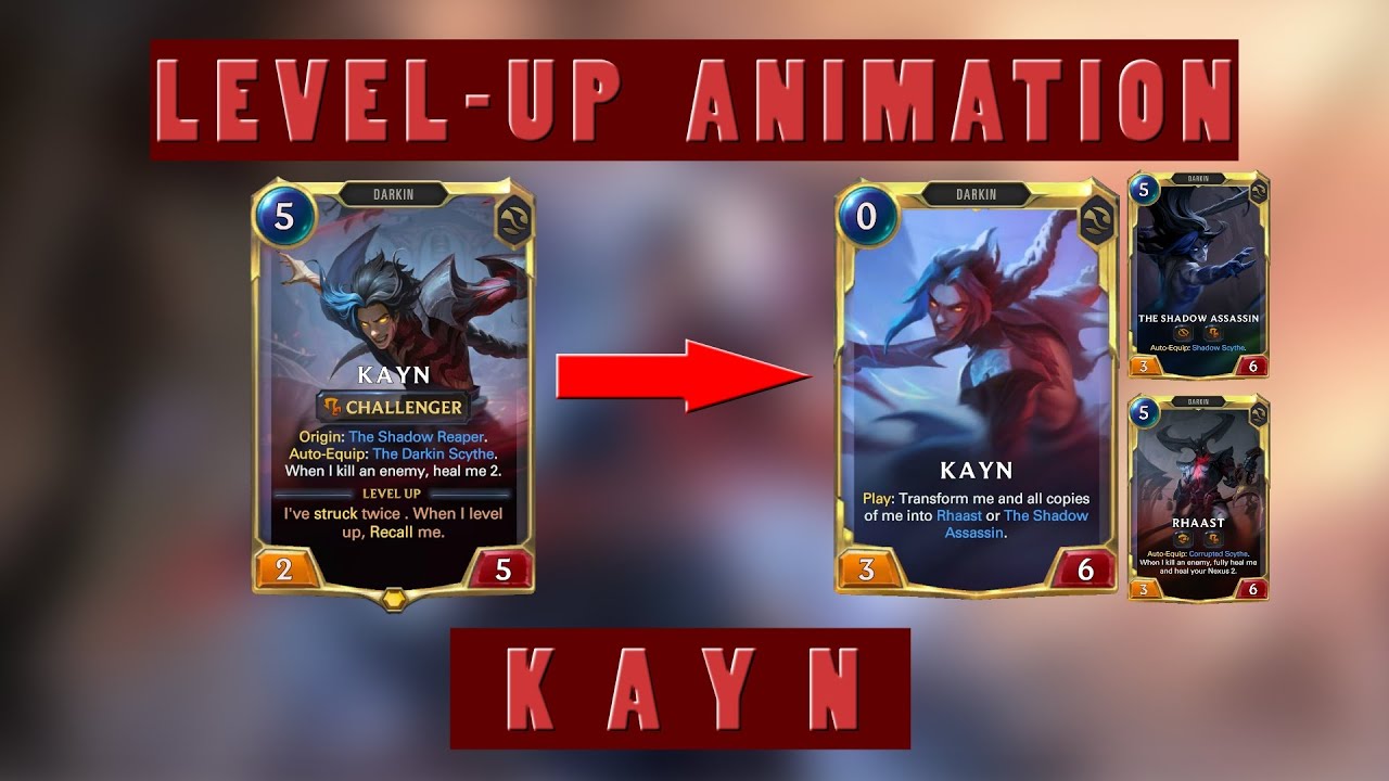 Kayn level-up animation | Legends of Runeterra - YouTube