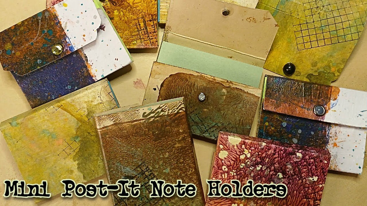 MINI POST IT NOTE HOLDERS - TUTORIAL - BEGINNER FRIENDLY - GREAT FOR ...