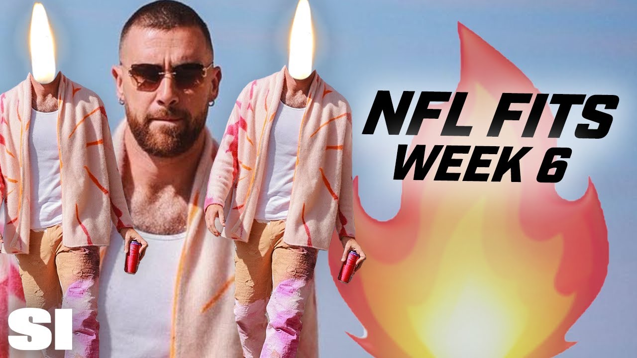 Travis Kelce Looks Like A Melted Candle | Fit Check Week 6 | Sports ...