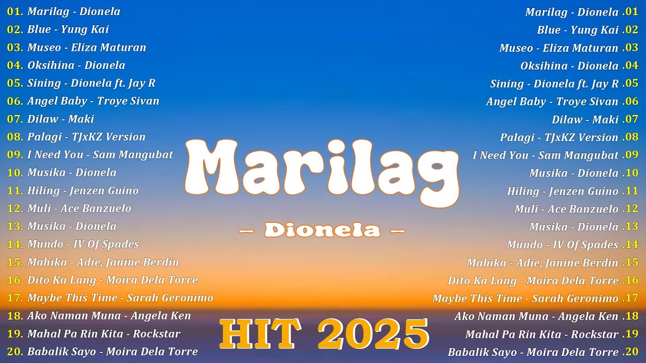 Marilag - Dionela, Blue 🎧 NEW OPM Trending 2025 Playlist - OPM Acoustic ...