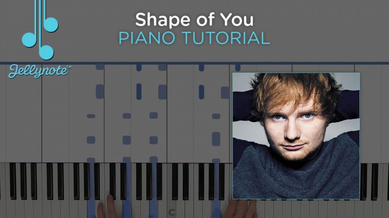 Shape of You Ed Sheeran - Easy Piano Chords Tutorial - YouTube