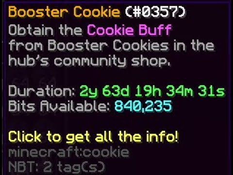 Eating a YEARS Worth of BOOSTER COOKIES (Hypixel Skyblock) - YouTube