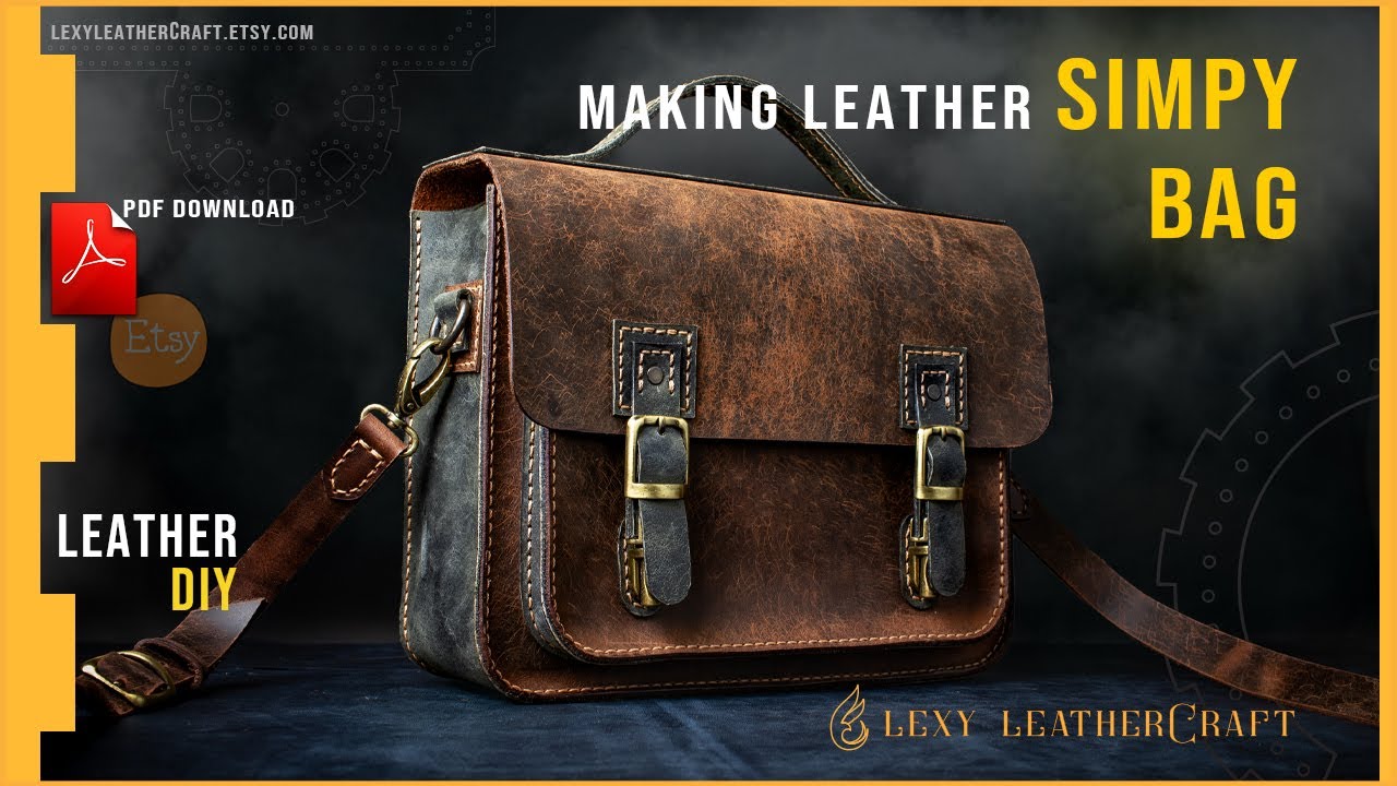 Leather Bag DIY - Making leather bag - YouTube
