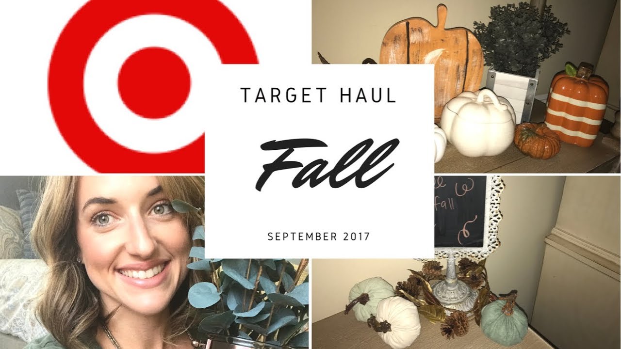 FALL TARGET HAUL| SEPTEMBER 2017| JEGGINGS+FALL DECOR+DOLLAR SPOT - YouTube