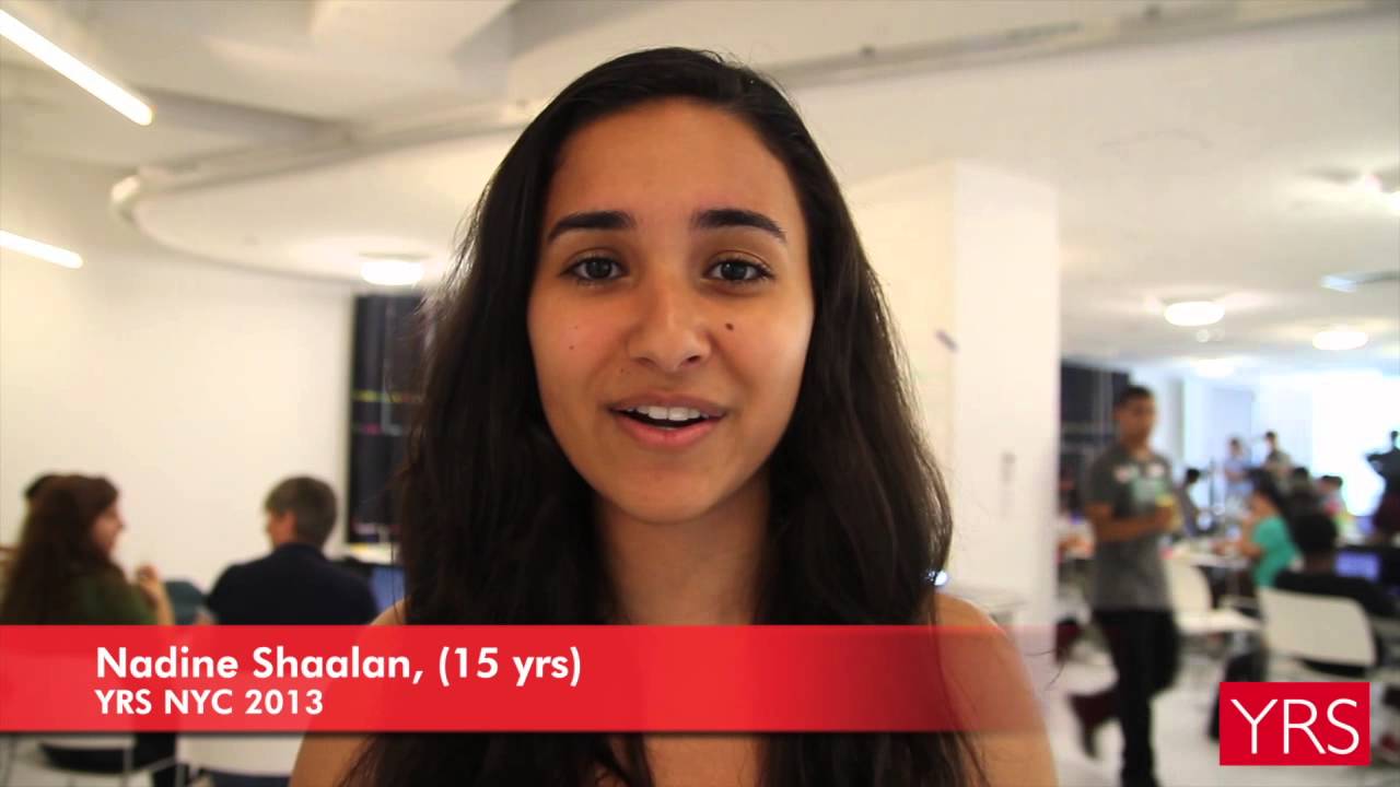 Nadine Shaalan, 15, YRSNYC Participant - Team ipark YRSNYC 2013 - YouTube