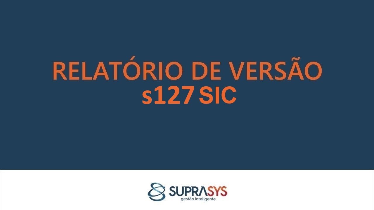 Relatório de Versão SIC - s127 - YouTube