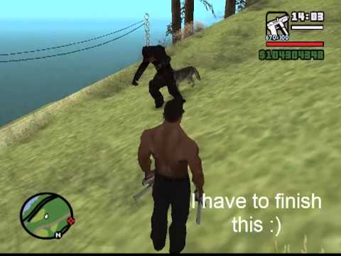 GTA San Andreas-Dog vs Big Foot