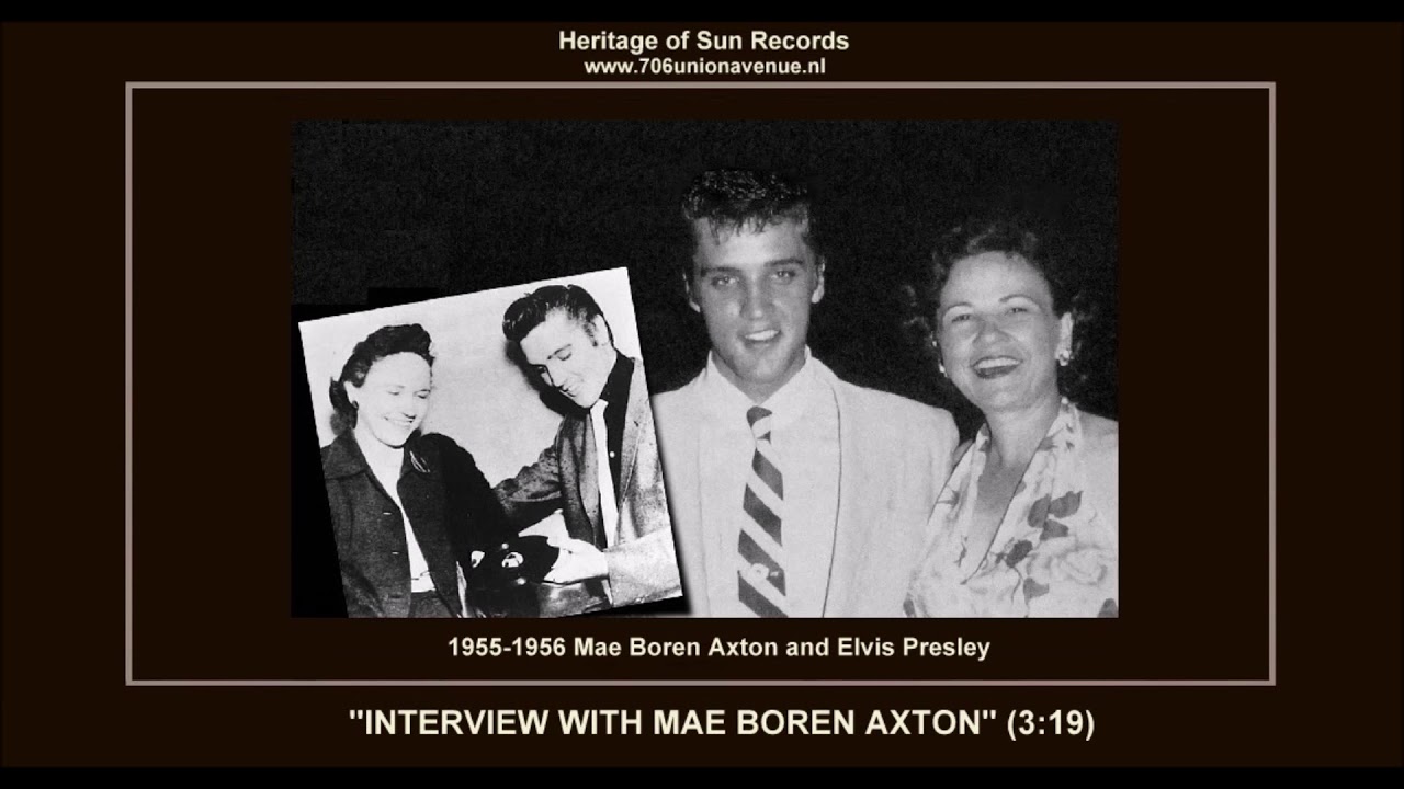 (1955) ''Interview With Mae Boren Axton'' Elvis Presley - YouTube