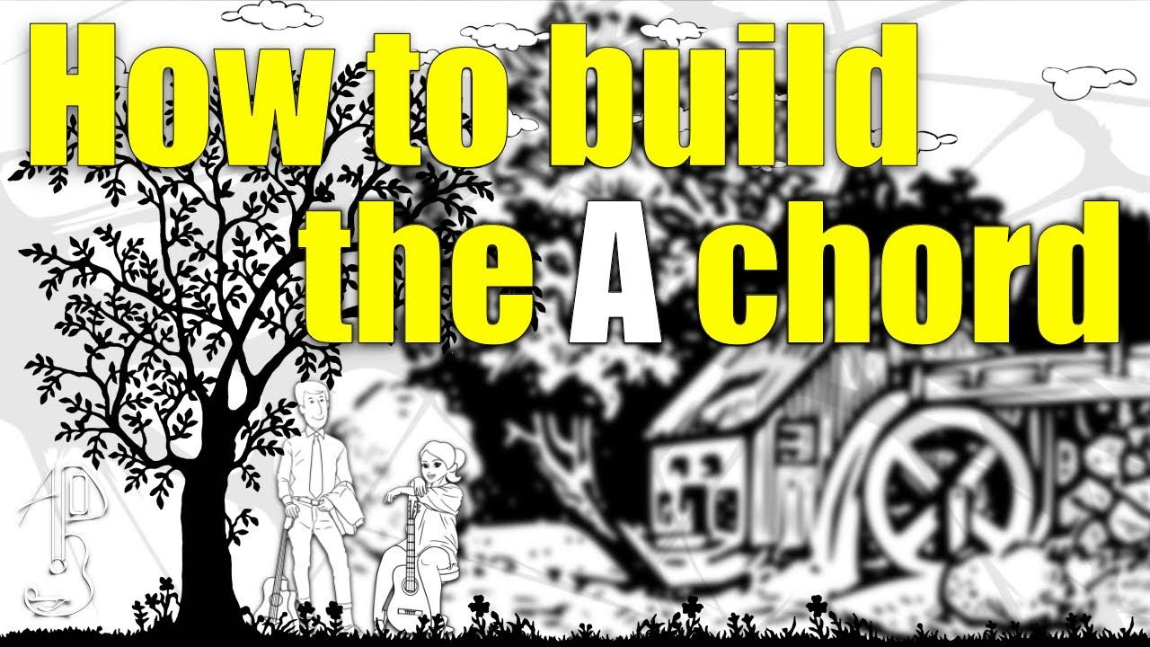 How to build the A chord | Guitar Lessons for beginners - YouTube