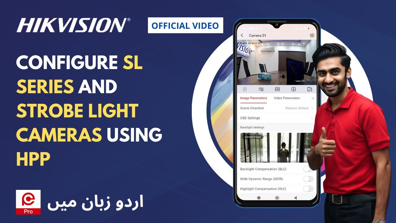 Easy configure SL series Two way audio and strobe light alarm cameras using HPP - YouTube