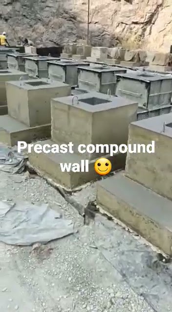 Precast compound wall foundation 💪 - YouTube