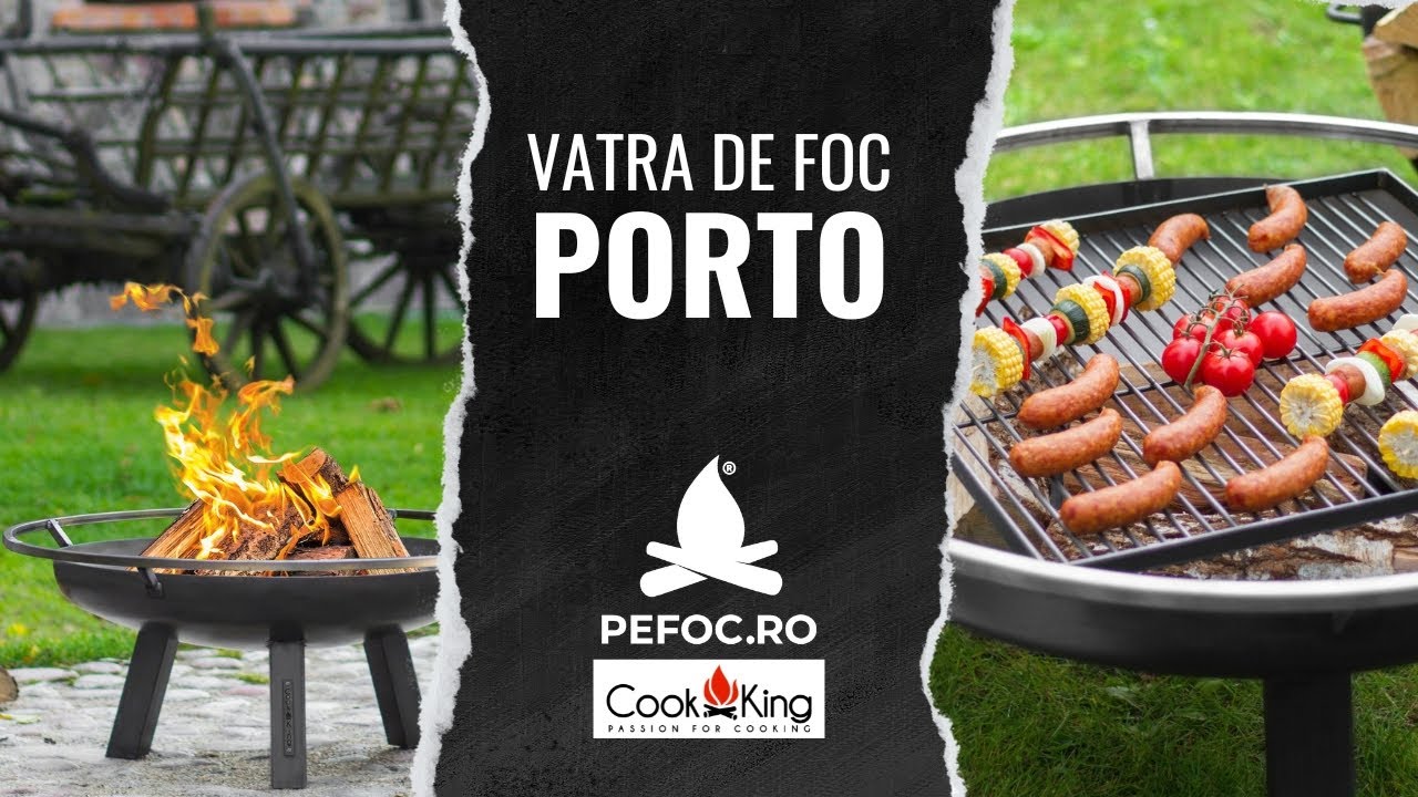 Vatra multifunctionala din fonta pentru curte sau gradina 🔥 Porto Grill ...
