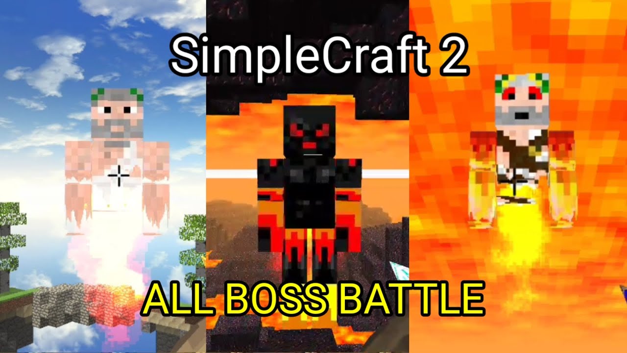 SimpleCraft 2 All Boss Battle - YouTube