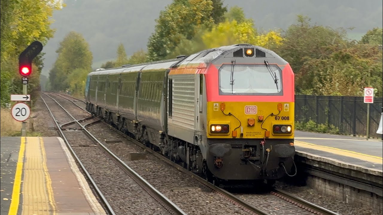 DB Cargo UK TFW Class 67 67008 HD05 82200 1W19 12:49 Cardiff to ...