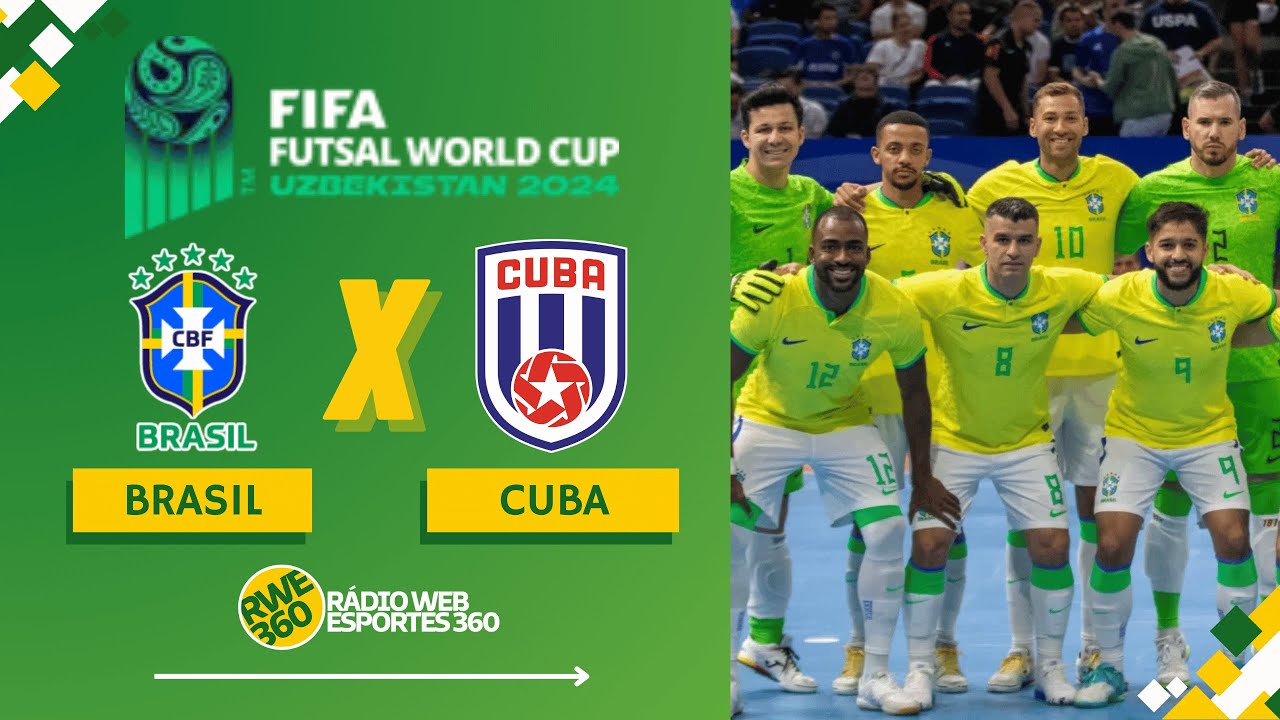 BRASIL X CUBA | COPA DO MUNDO DE FUTSAL - NARRAÇÃO AO VIVO - YouTube