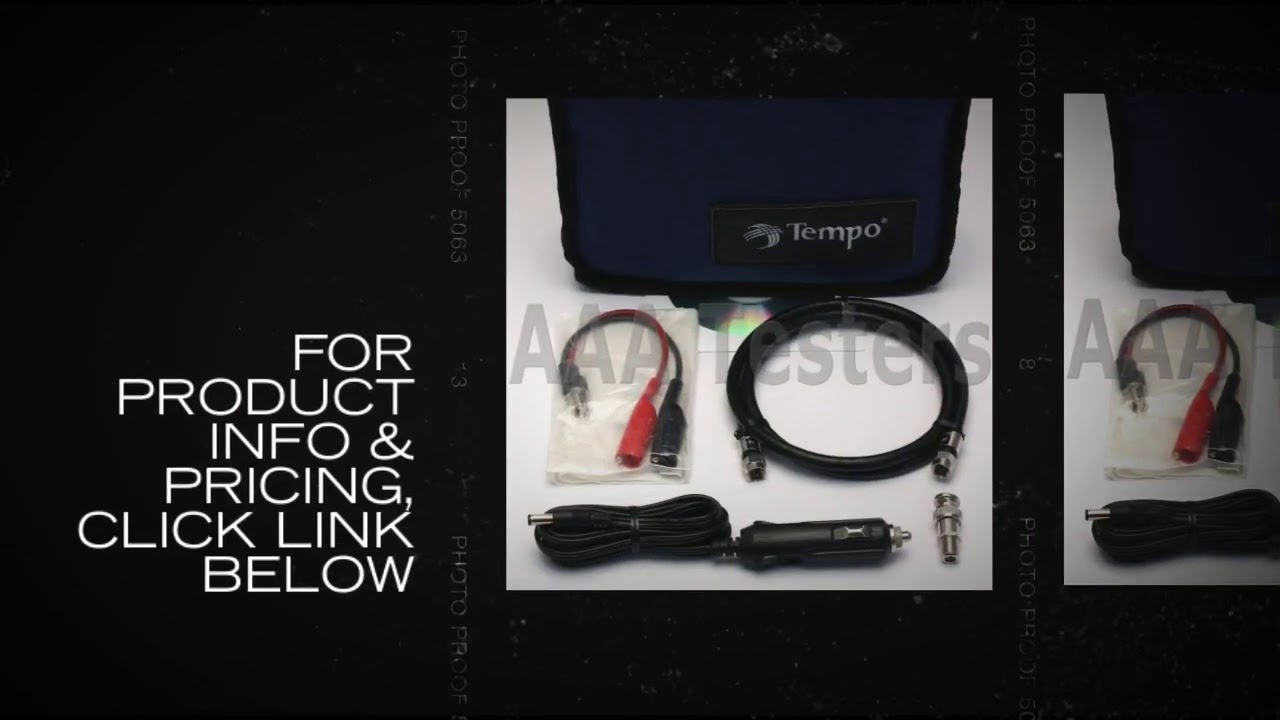 Tempo CableScout TV90 Coax CATV TDR Cable Tester w/ STD Opti - YouTube