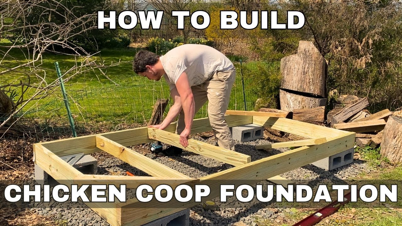 How to Build a Foundation For Beginners : Chicken Coop Part 1 - YouTube