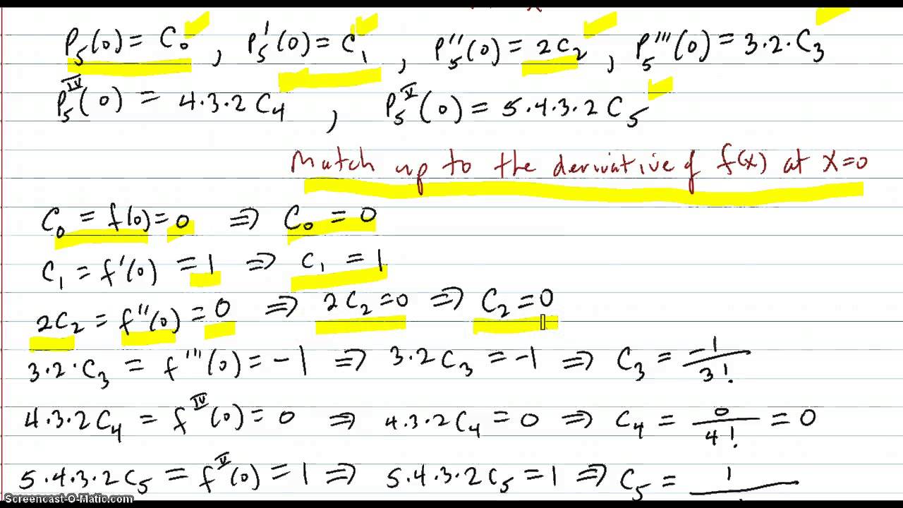 Find The 5th Degree Taylor Polynomial For Sin x From Scratch YouTube Find The 5th Degree Taylor Polynomial For Sin x From Scratch YouTube