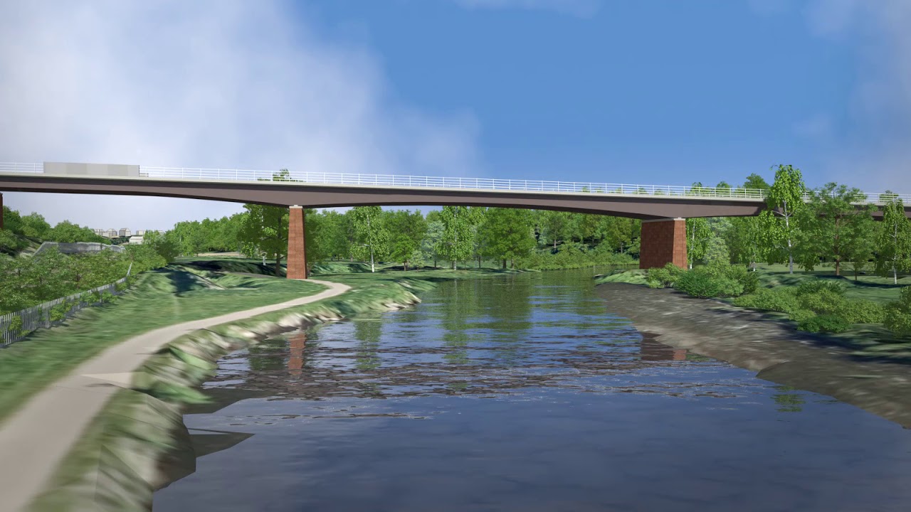 Eastbound Flyover Carlisle Southern Link Road (Detailed) - YouTube