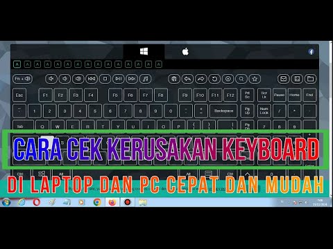 CARA CEK KERUSAKAN KEYBOARD DI LAPTOP DAN PC CEPAT DAN MUDAH - YouTube