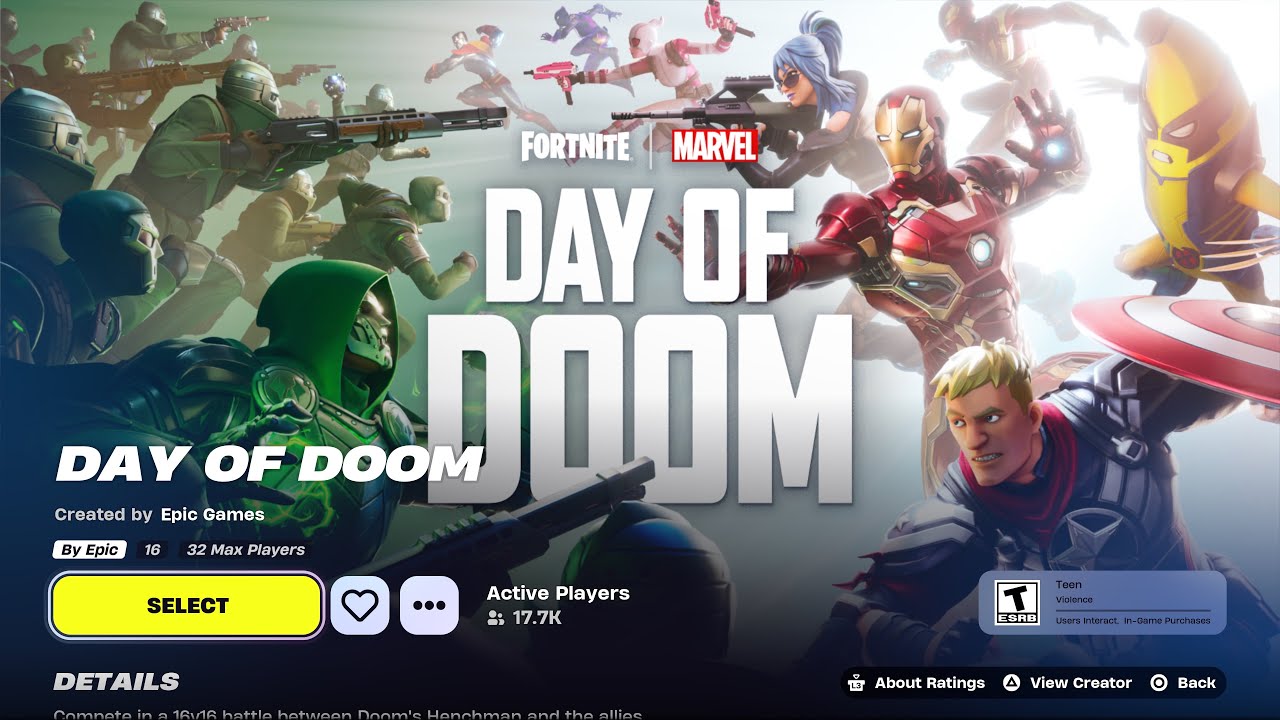HOW TO PLAY AND WATCH THE DOOM LIVE EVENT PLAYLIST MAP CODE IN FORTNITE ...