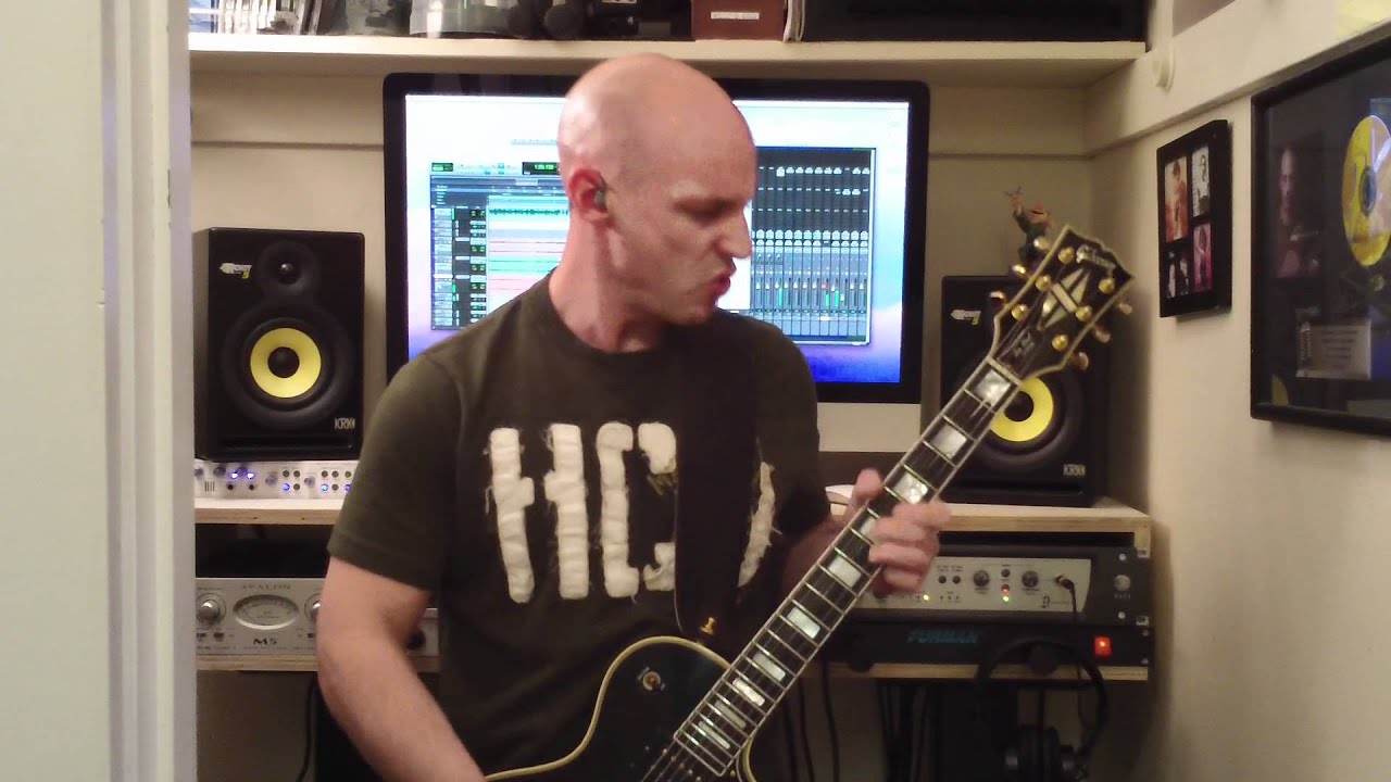 Chris Hough playing heavy instrumental guitar song using my 1979 Gibson ...