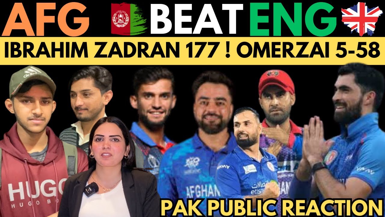 AFG 322-10 BIGGEST VICTORY OVER ENG ! IBRAHIM ZADRAN 177* OMER ZAI 3(W) ! PAK PUBLIC BLUNT ...