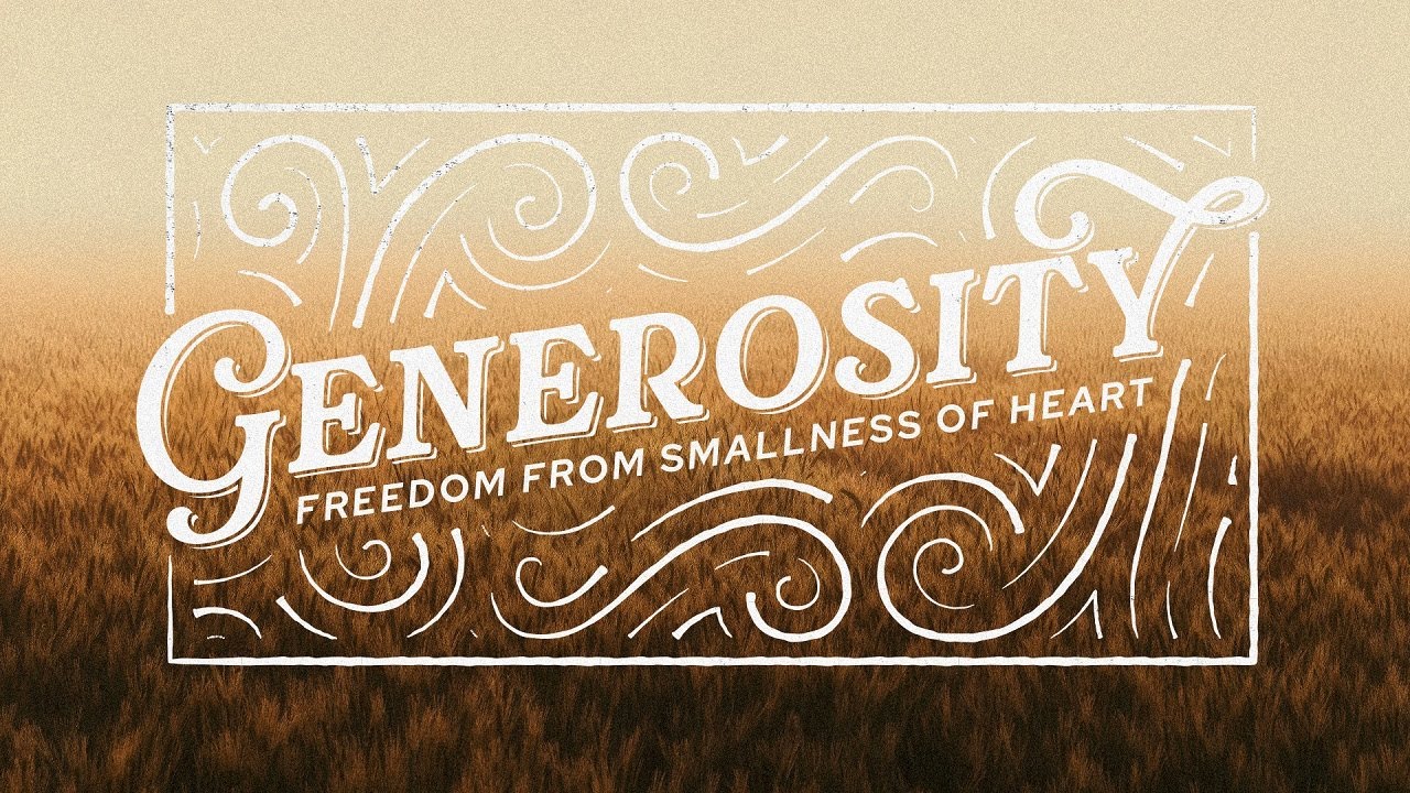 Generosity | Celebration Service - YouTube