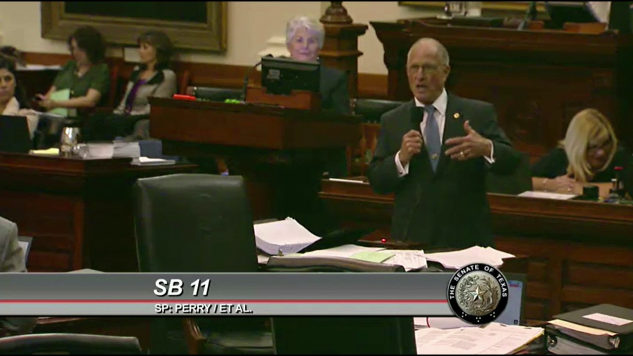Senator Bob Hall defends DNR Consent, recalls dangerous SB 303 - YouTube