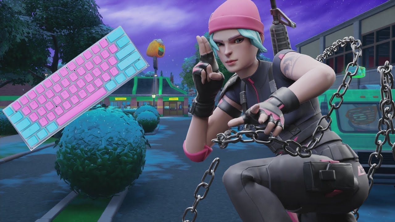 *NEW* CLIX KEYBOARD smooth gameplay SPEED SILVER switches - YouTube