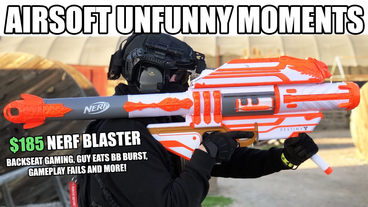 Airsoft Unfunny Moments - Backseat Gaming, Guy Eats BB Burst, Gameplay ...