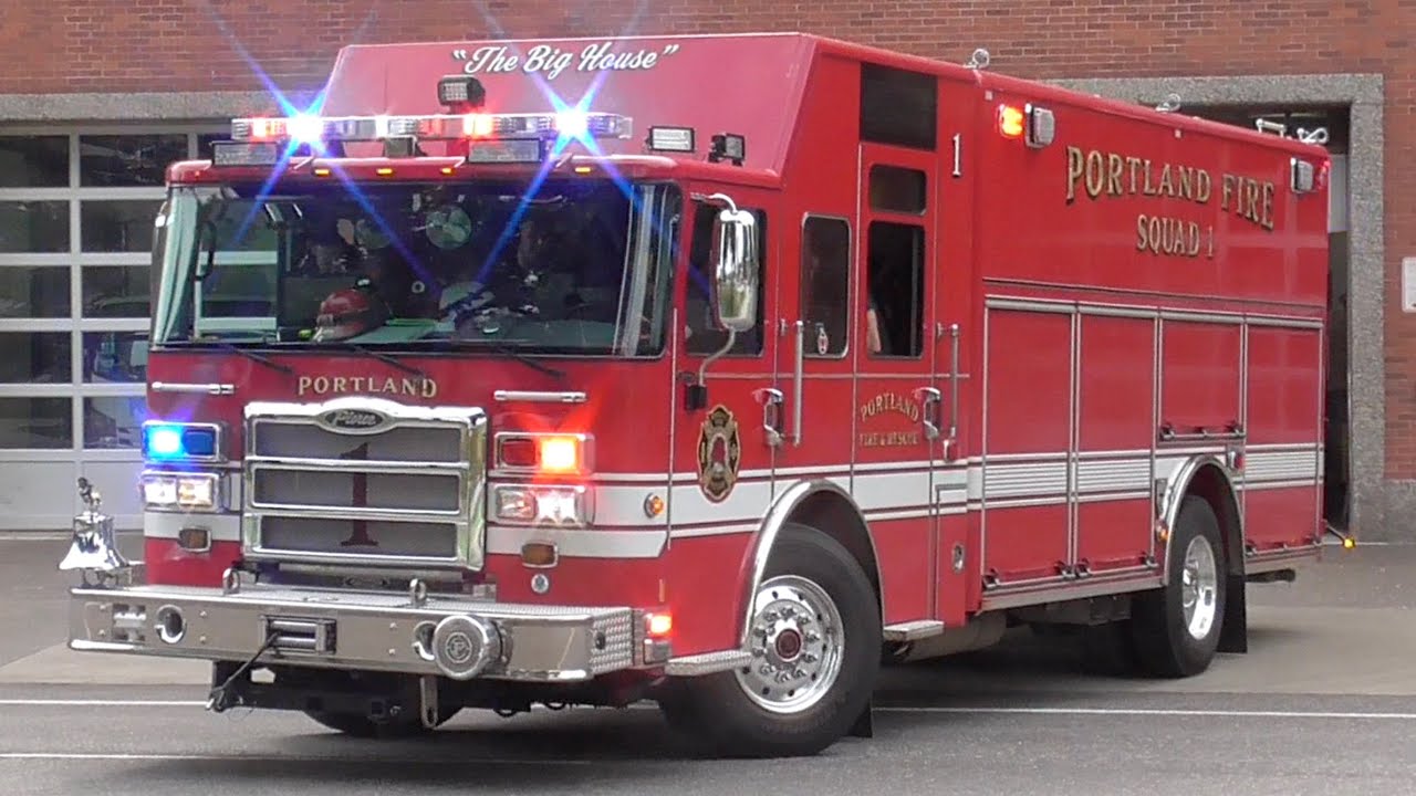 Portland Fire & Rescue Squad 1 Responding 6/27/2025 [1] - YouTube