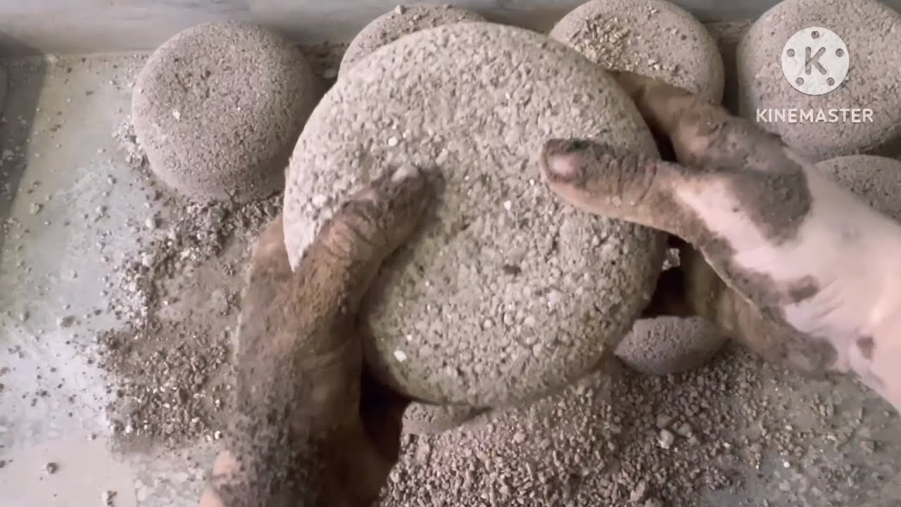 Extra gritty muddy texture dry crumbling on floor 🤓RS ASMR - YouTube
