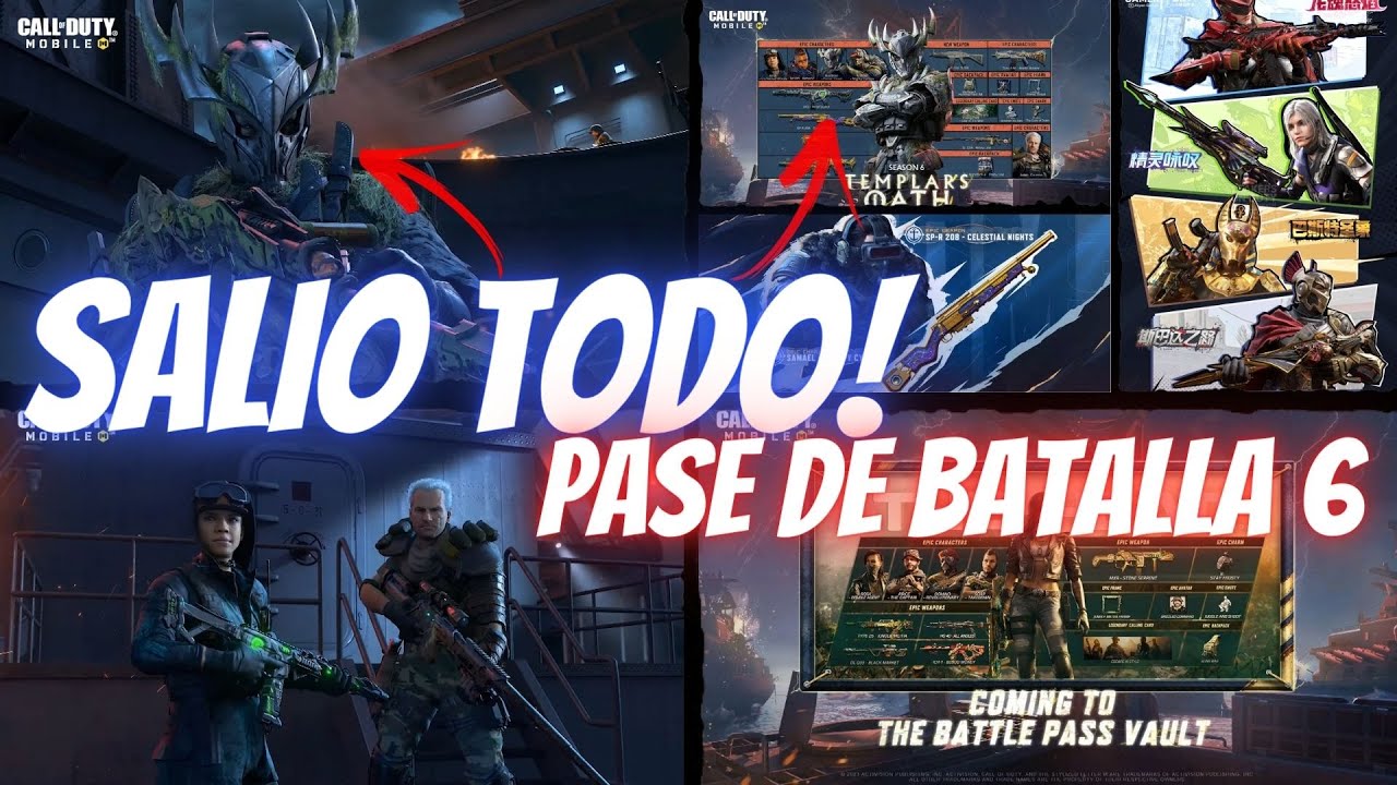 SALIO TODO el PASE DE TEMPORADA 6 - RULETAS - NUEVOS MODOS Y MAS! | COD Mobile | Rido - YouTube