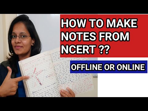 How to make notes from NCERT for UPSC - YouTube