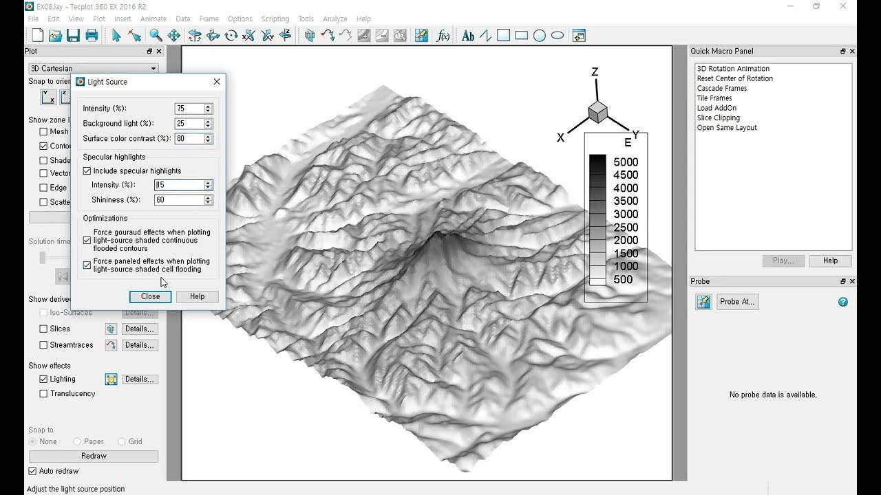 [Tecplot 360 유용한 기능] 광원 조절을 통해 더욱 더 입체적이며 선명한 Plot (object) 표현 - YouTube