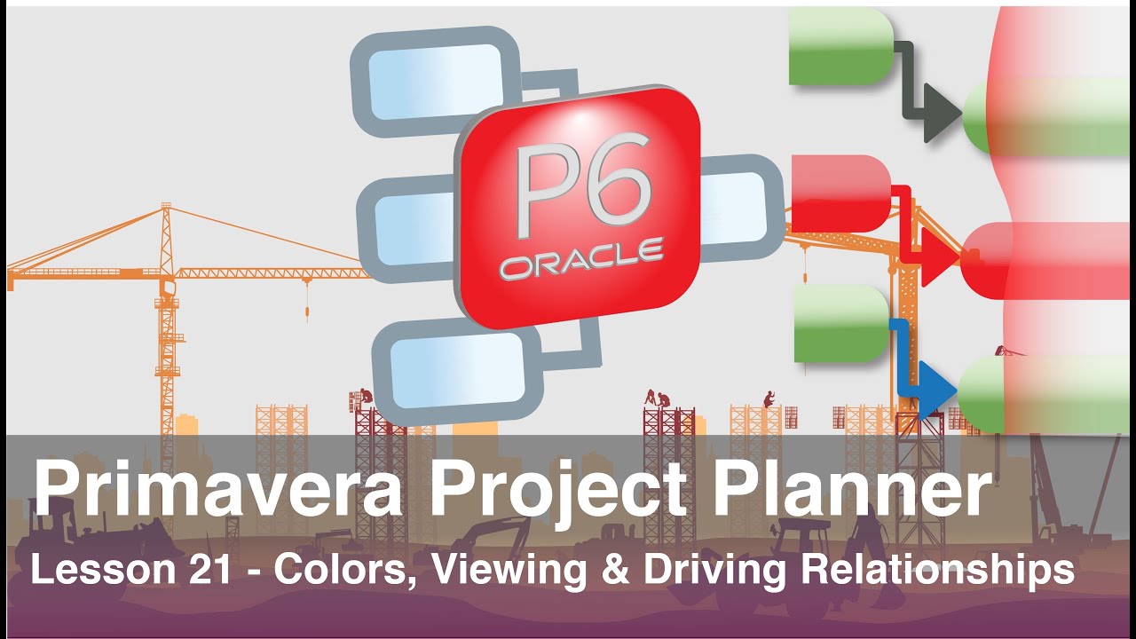 Primavera Project Planner P6 : Lesson 21 - Colors, Viewing & Driving ...