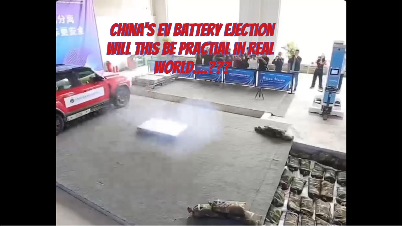 China's New experimental EV battery eject Leaked video - YouTube