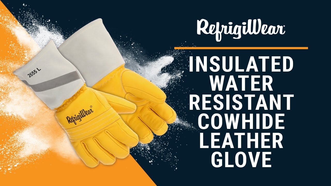 Insulated Water Resistant Cowhide Leather Glove - YouTube
