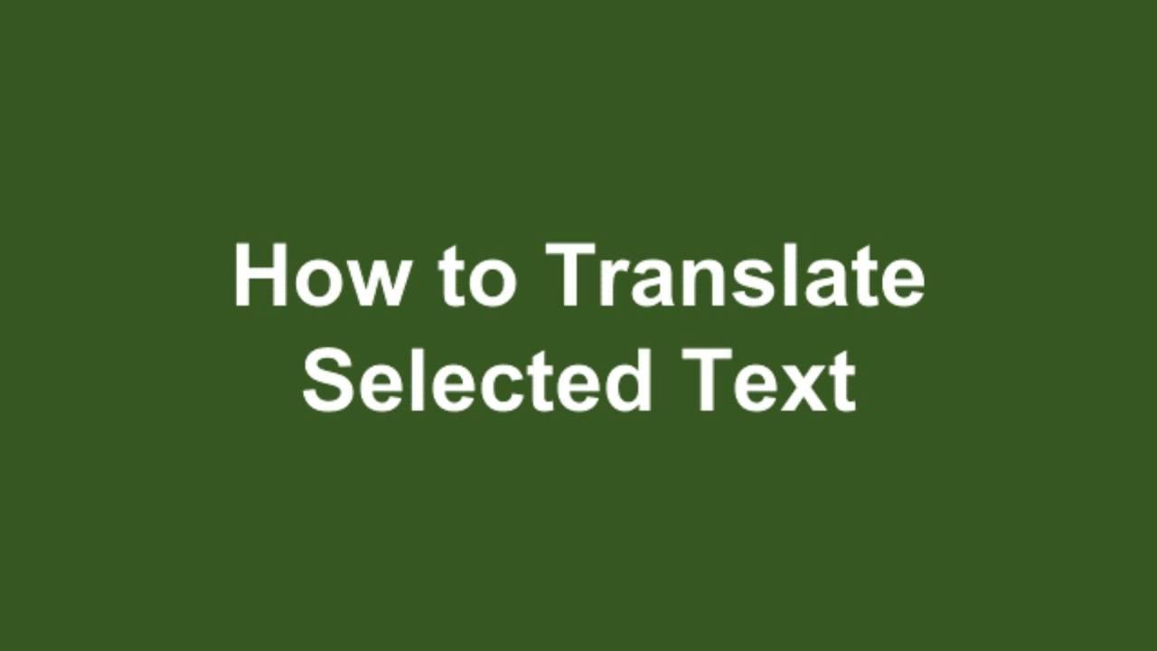 Microsoft Word 2016 Tutorial 21 How to translate in Microsoft Word ...