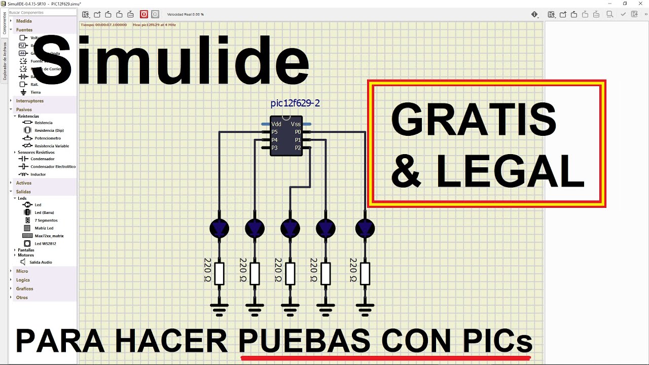 SimulIDE - Simulador gratuito para electrónica #1 - YouTube