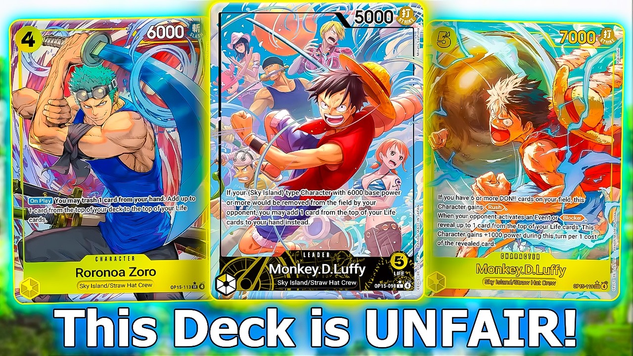 OP15 Luffy is Actually BROKEN | OP15 Luffy Gameplay - YouTube