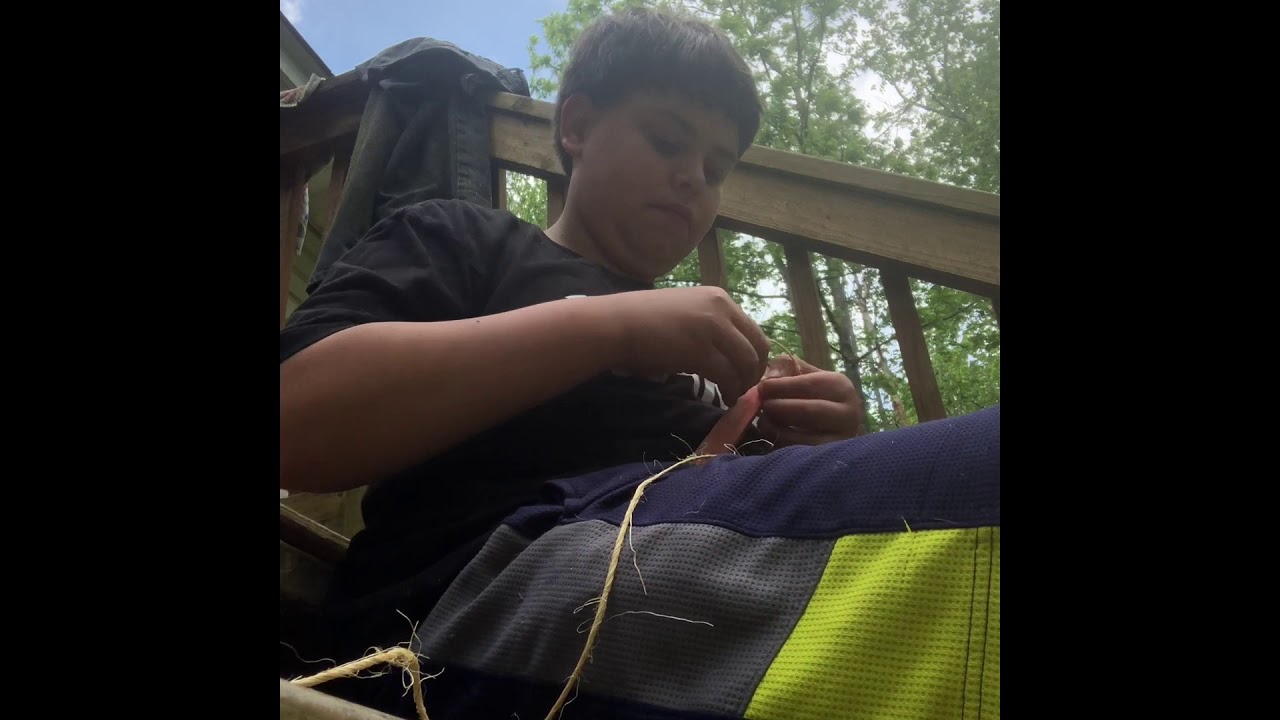 How to make a homemade snare using Lincoln logs - YouTube