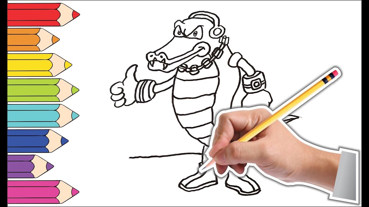 Como dibujar a Vector el cocodrilo de Sonic !! - YouTube