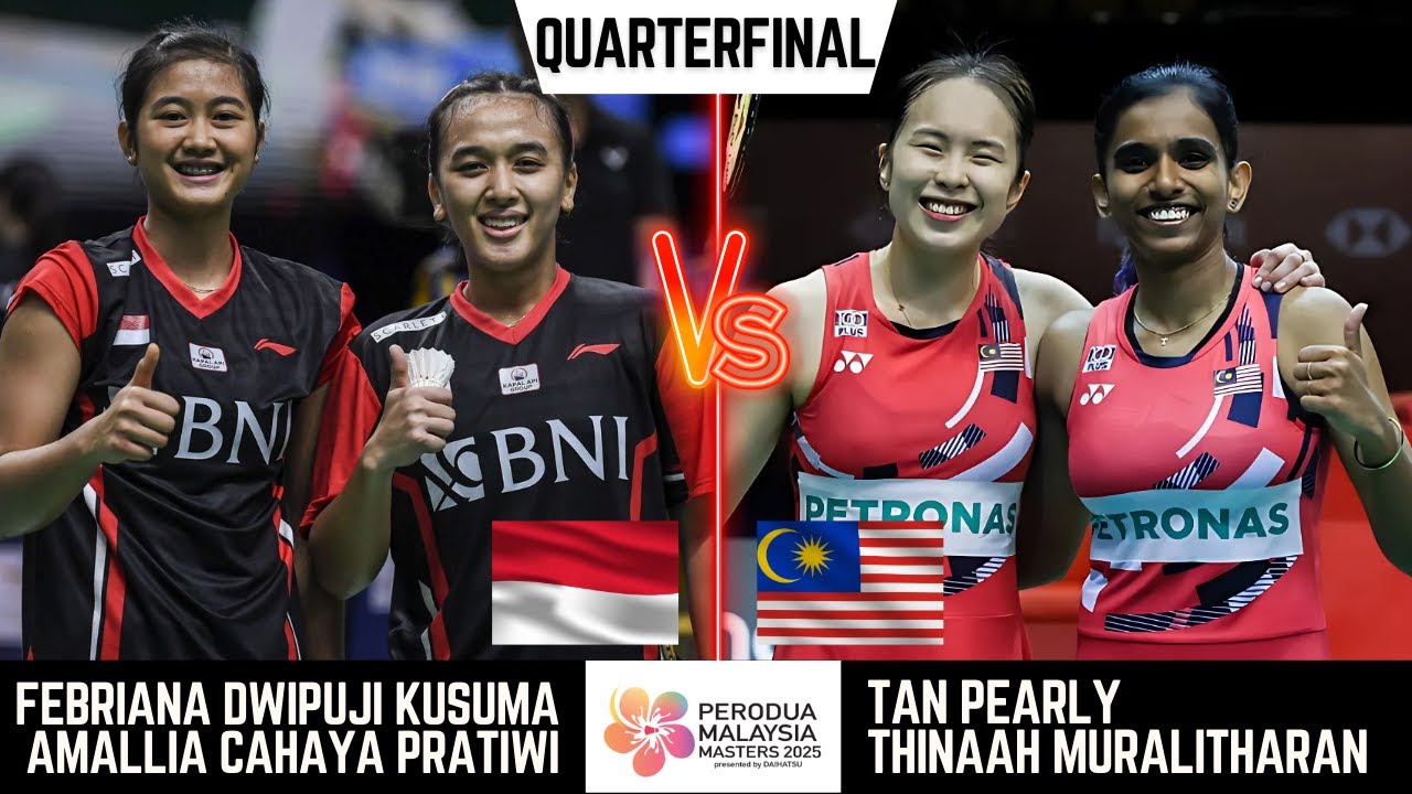 Kusuma/Pratiwi (INA) vs Tan Pearly/Thinaah Muralitharan (MAS) | Badminton Malaysia Masters 2025 ...