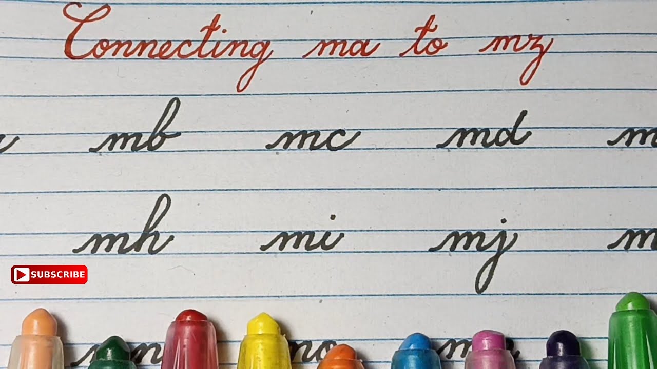 Cursive Writing Practice | Handwriting for Beginners | Connecting ...