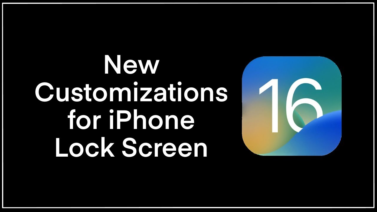 New Customizations for iPhone Lock Screen in iOS 16 | #AppleTalk - YouTube