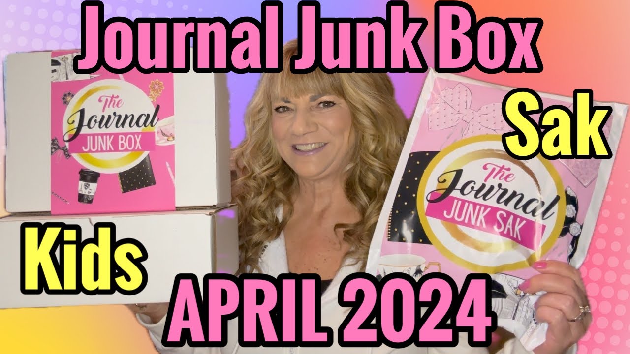 Journal Junk Box Sak & Kids April 2024 | Vintage Coffee + 15% off - YouTube